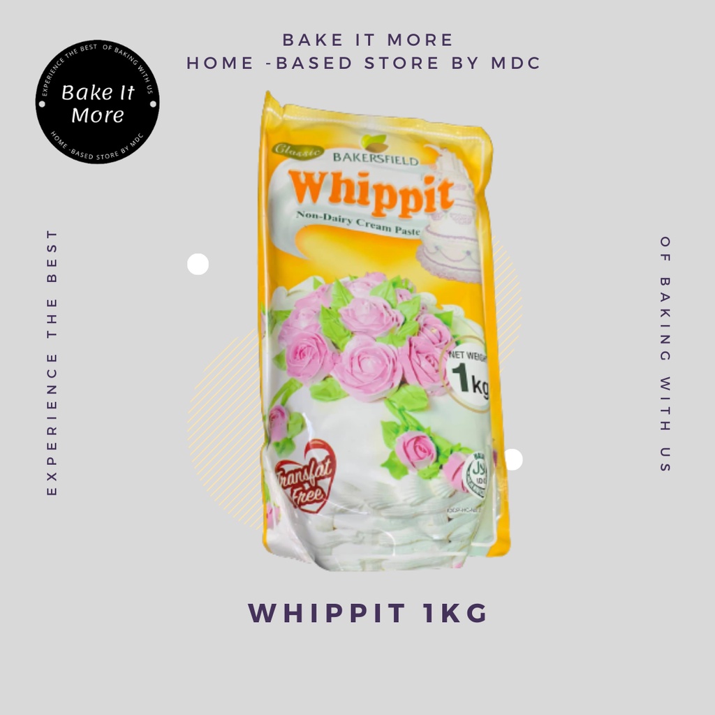 Whippit non-dairy cream paste, whipping cream 1kg | Shopee Philippines