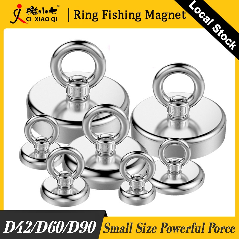 Fishing Magnet D42 D60 D90 60kg/120kg/340kg Super Strong Magnet ...