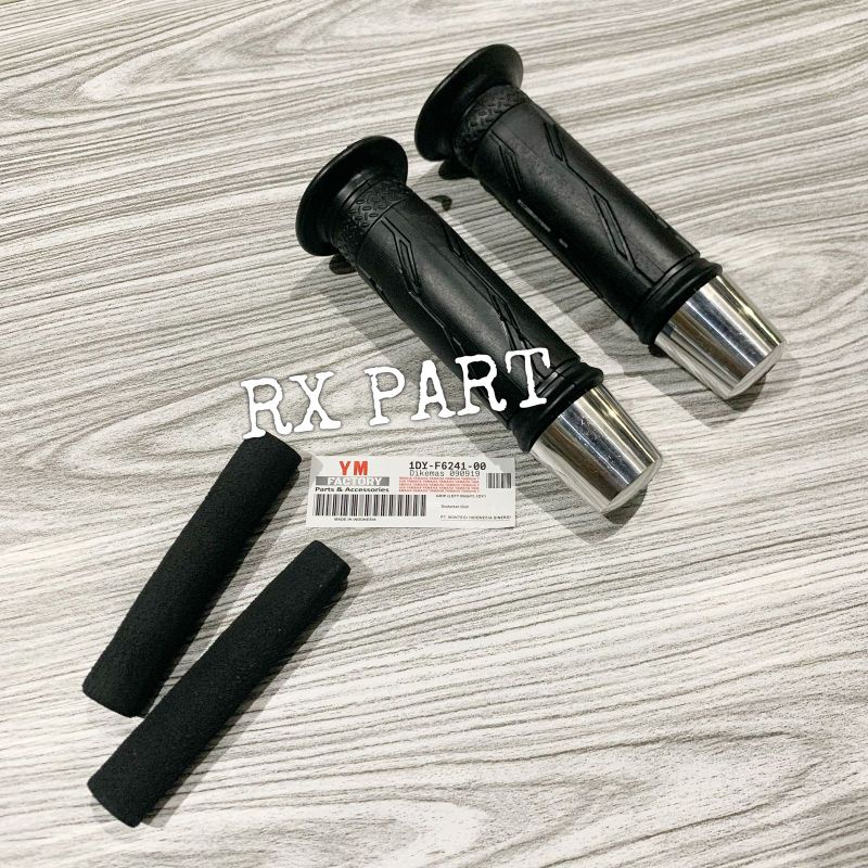 Handgrip Standard Handfat/ + chrome handlebar spur + YAMAHA VIXION ...