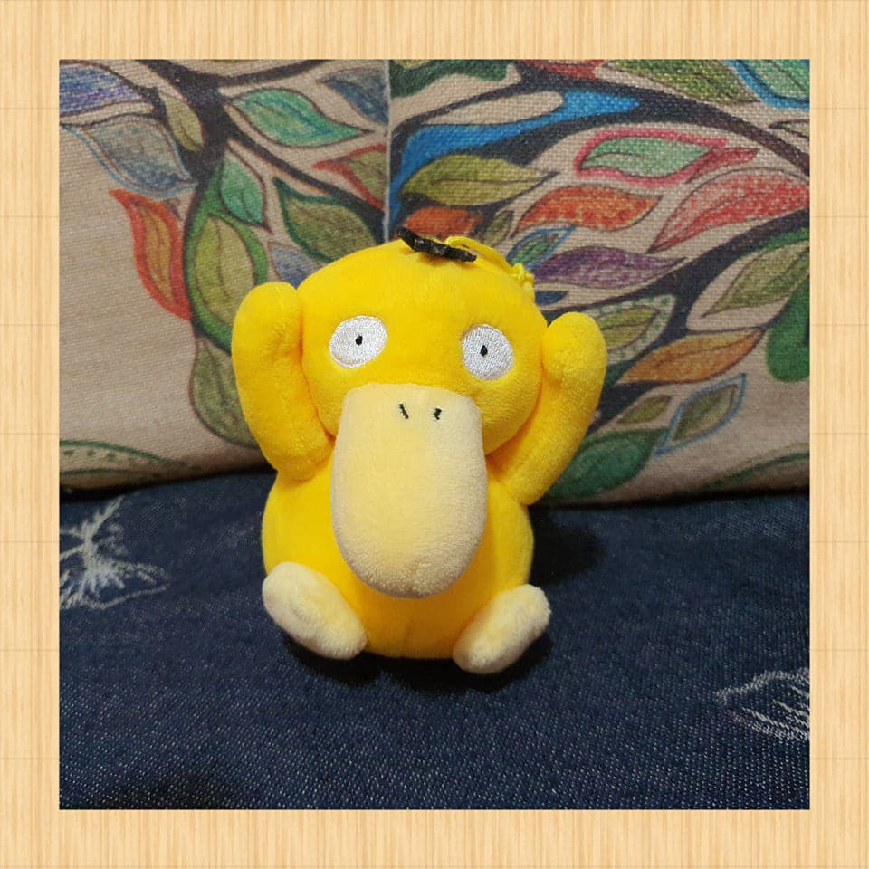 SITTING PSYDUCK (with Clip) Pokemon Mini Plush Doll (13cm) 3rd Round ...
