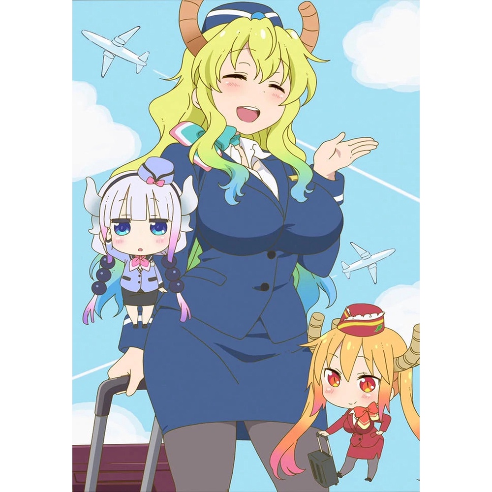 Miss Kobayashi's Dragon Maid Posters / Japanese Anime A4 Size Posters ...