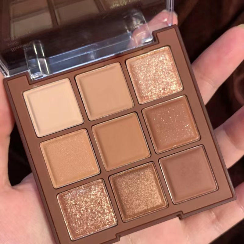 New 9 Colors Brown Chocolate Matte Eyeshadow Palette Shimmer Earth ...