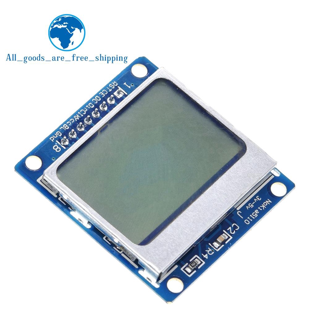 LCD Module Display Monitor Blue backlight adapter PCB 84*48 84x84 lcd ...