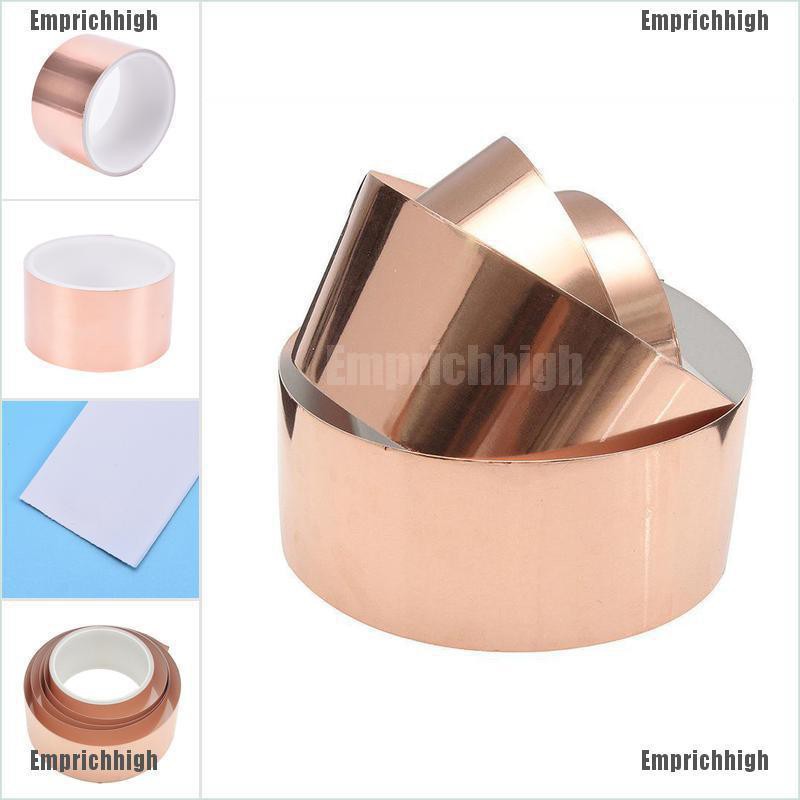QrhYK 50mm x EMI Copper Foil Shielding Tape Conductive Self Adhesive ...