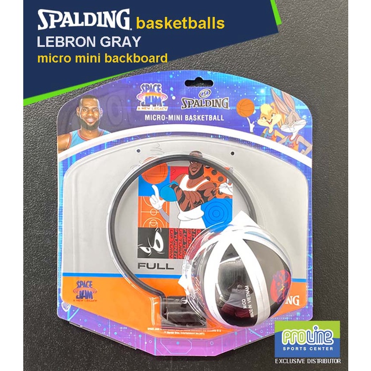 SPALDING Space Jam Micromini Backboard Lebron Gray | Shopee Philippines
