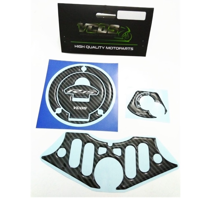 Carbon Tank Sticker - Fuelpad Carbon VCOS Sticker Yamaha R15 V3 ...