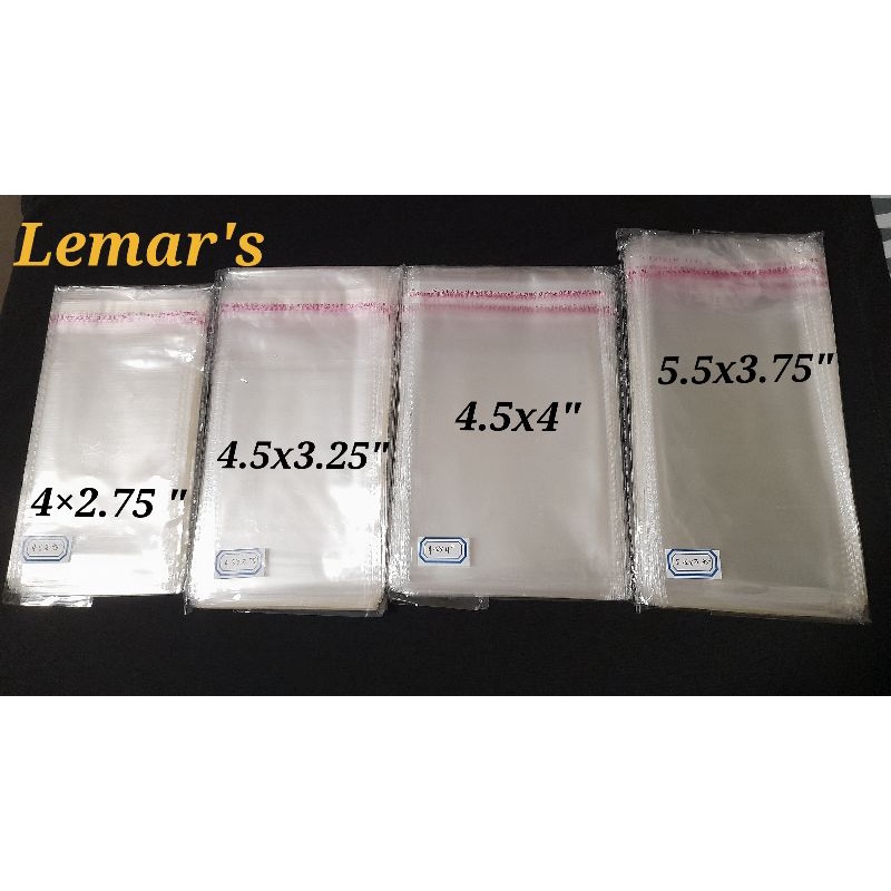 OPP with Adhesive Tape Small Sizes, 100 pcs per pack | Shopee Philippines