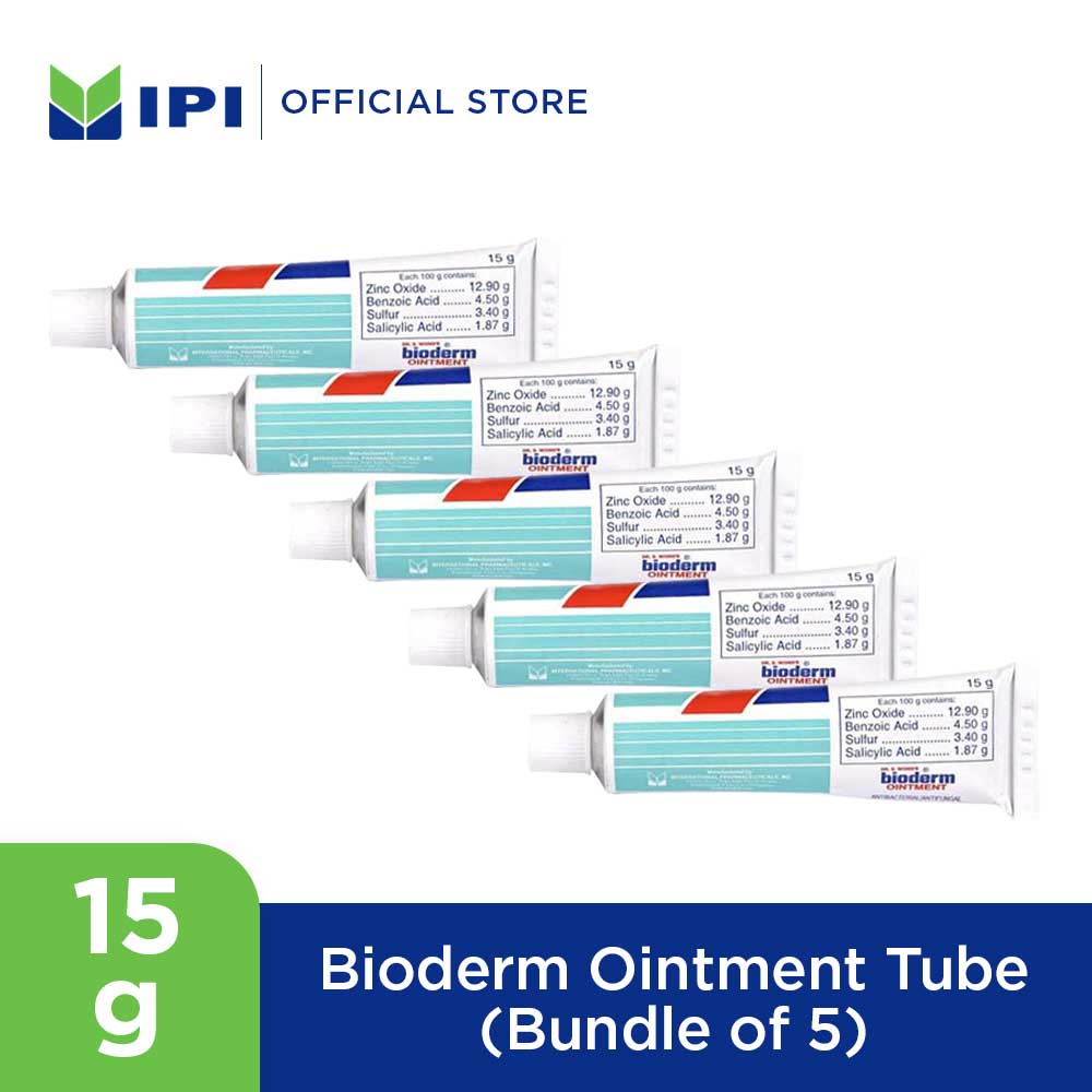 Bioderm Ointment 15g tube [Bundle of 5] | Shopee Philippines