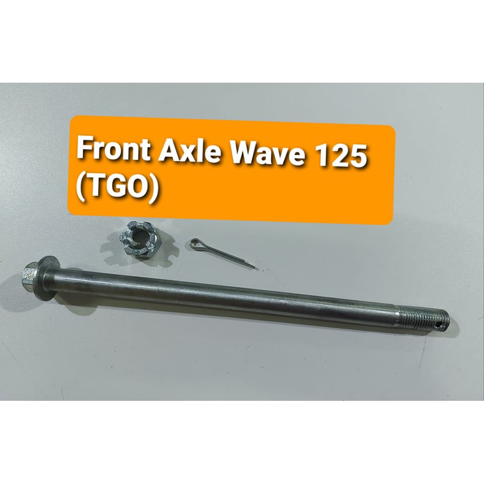 [JMC] MOTORCYCLE FRONT AXLE FOR WAVE 125/ XRM WITH NUT (TAKASAGO ...