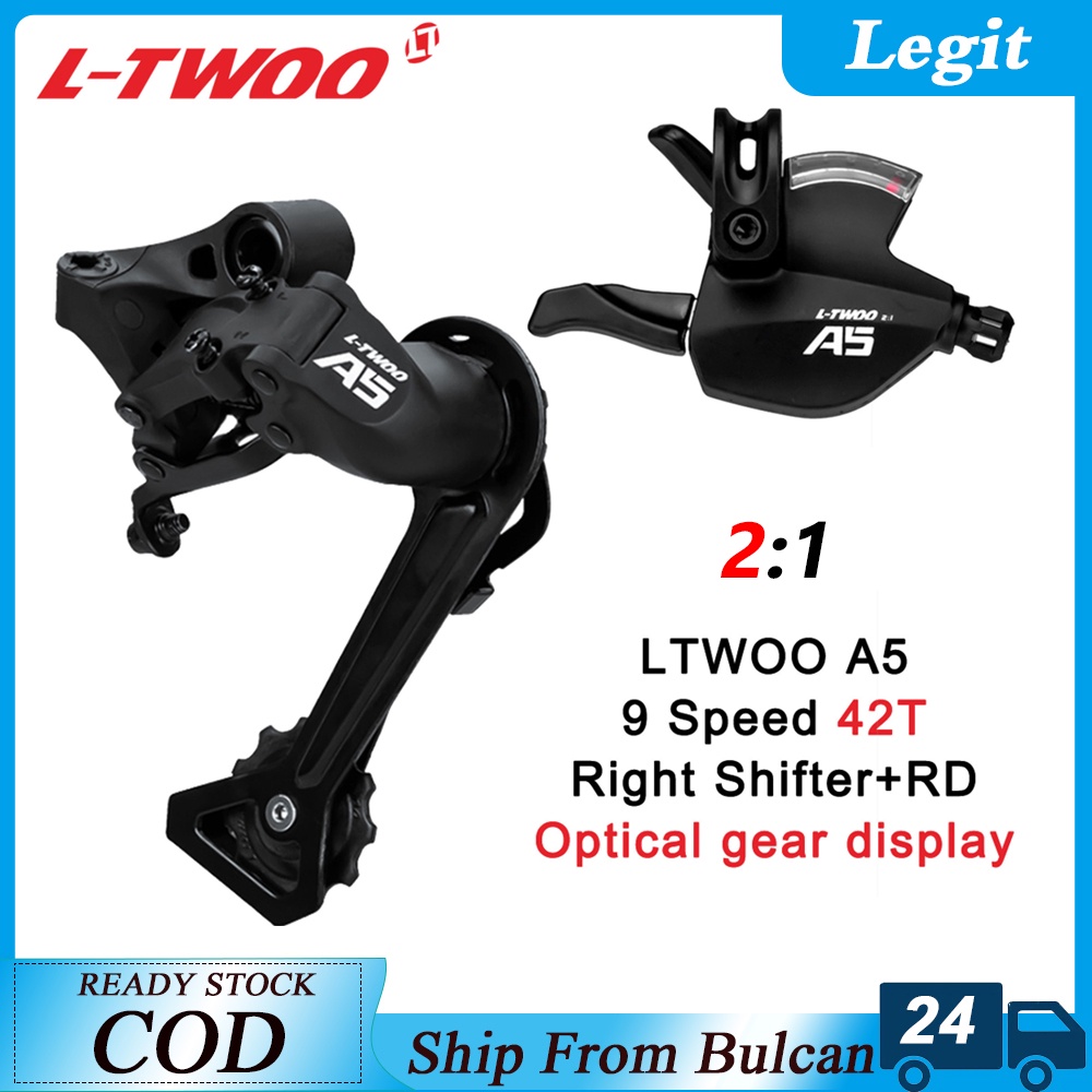 LTWOO A5 2:1&1:1 1X9 9 Speed Derailleur Trigger Set 9v Shifter & Rear ...