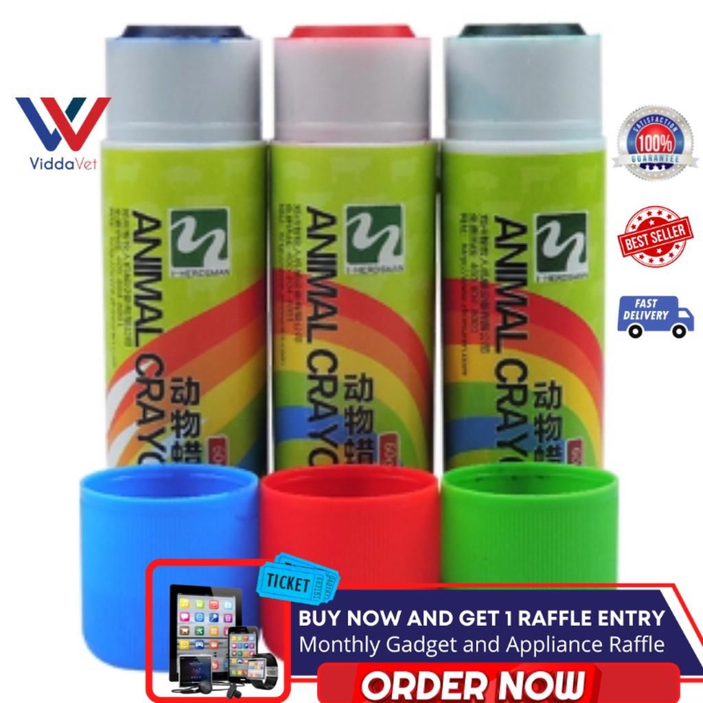 Crayon Marker for animals (1Piece) Viddavet marking crayon livestock ...