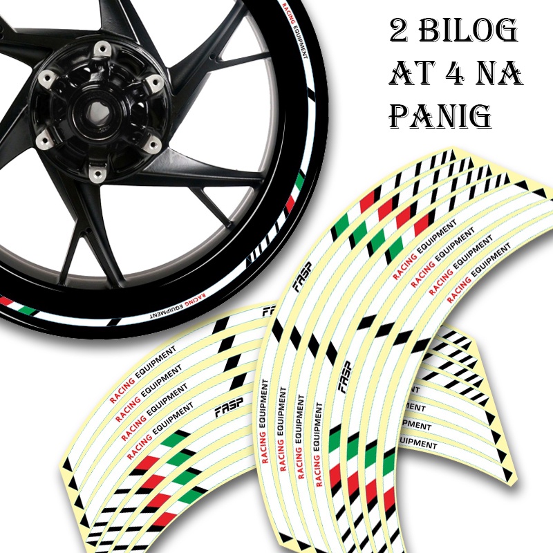 17/18 Inch Motorcycle Reflective Rim Stickers Wheel Decals For HONDA ...
