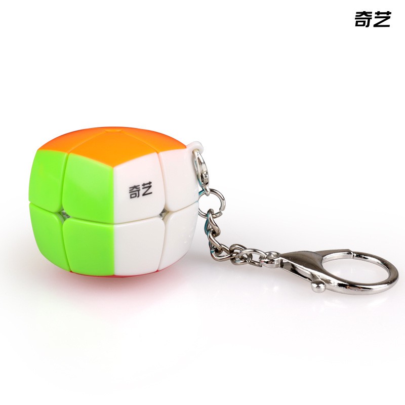 QiYi Mini Keychain 2x2 3x3 Bread Ivy Pyraminx Speed Cube Stickerless ...