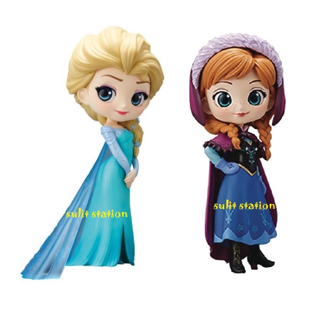 Q POSKET FROZEN ELSA ANNA ANA VINYL CHIBI BOBBLE BIG HEAD QPOSKET TOY ...