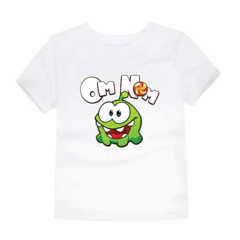 Om nom/Cut the rope t shirt for kids | Shopee Philippines