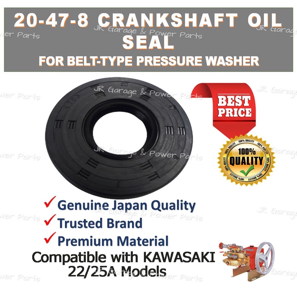 20-47-8 Crankshaft Oil Seal for Belt Type Power Sprayer Pressure Washer ...
