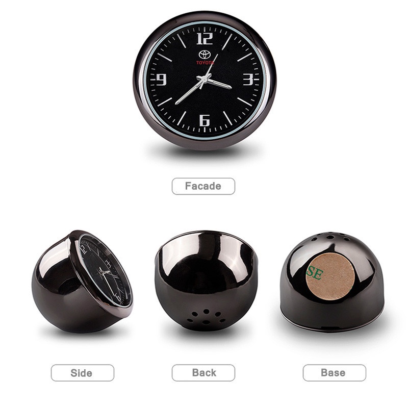Toyota Car Mini Clock Interior Luminous Quartz Clock Vent Center ...