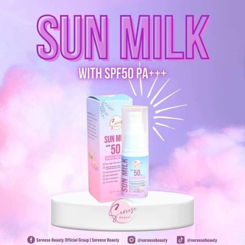 SEREESE BEAUTY SUN MILK 50SPF - AUTHENTIC | Shopee Philippines