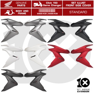 10thX Honda Genuine Set Illust Front Cover Part No.64500-(64600)-K59 ...