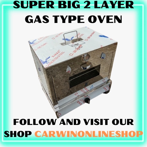 REMOVABLE RACK GRILL SUPER LARGE 2LAYER GAS TYPE OVEN WITH FREE TONG ...