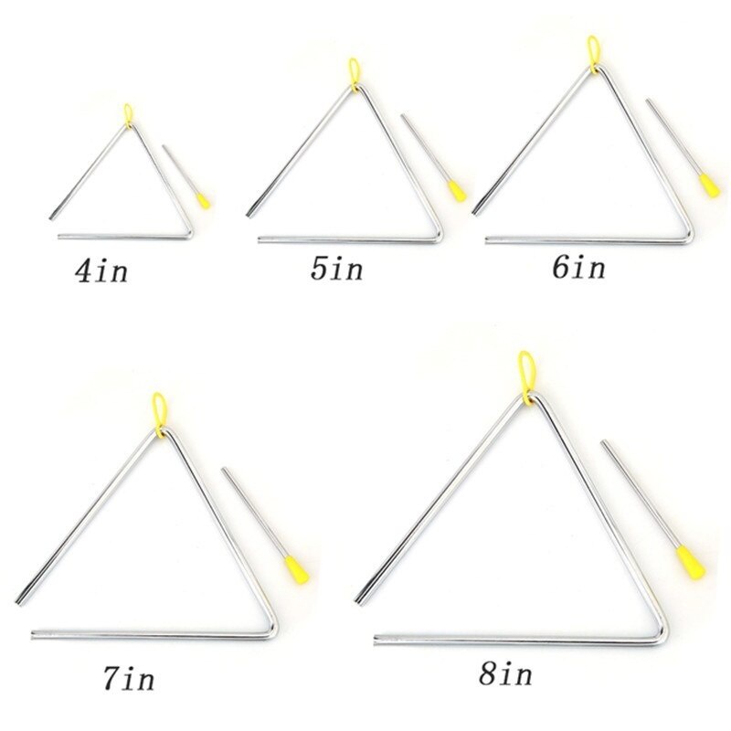 1Pc Triangle Orff Musical Instruments Band Percussion Educational ...