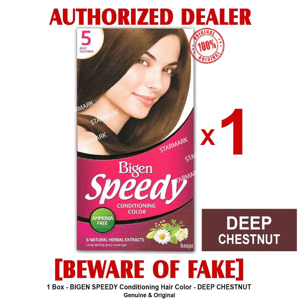 Bigen SPEEDY CONDITIONING Hair Color DEEP CHESTNUT (#5) Unisex ...