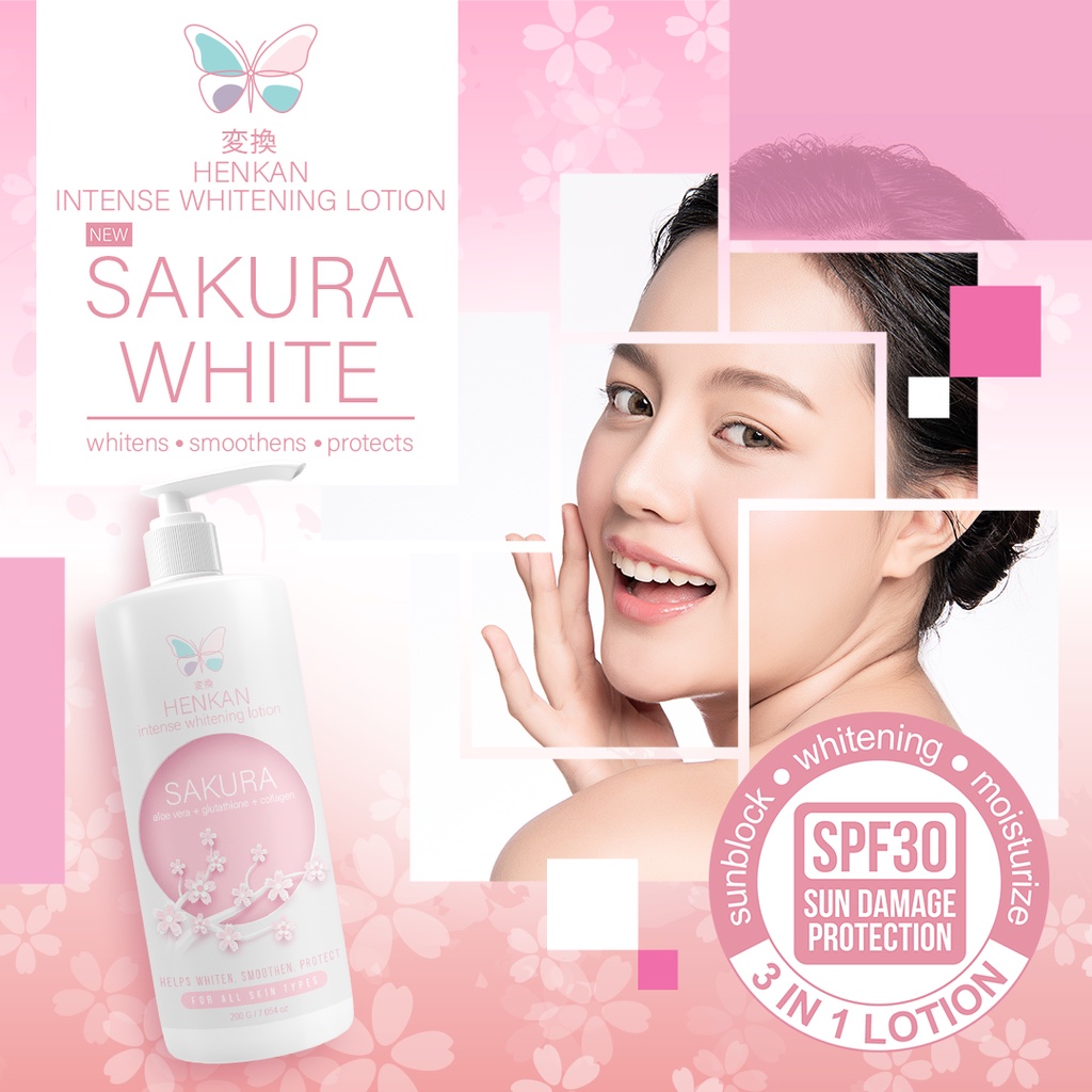 HENKAN Intense Whitening Lotion with SPF30 200g | Shopee Philippines