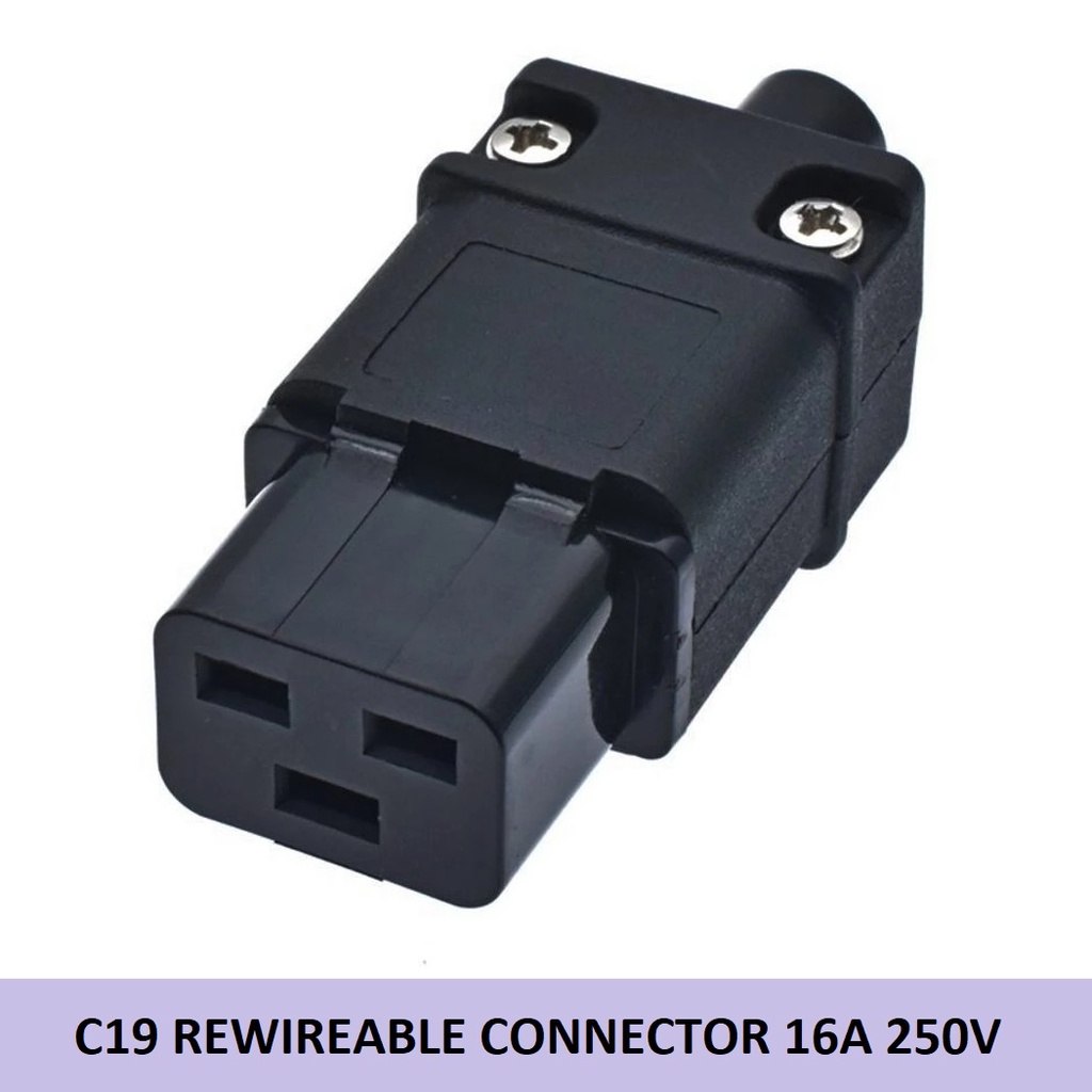 C19 Rewireable Connector C19 Rewireable Plug 16A 250V | Shopee Philippines