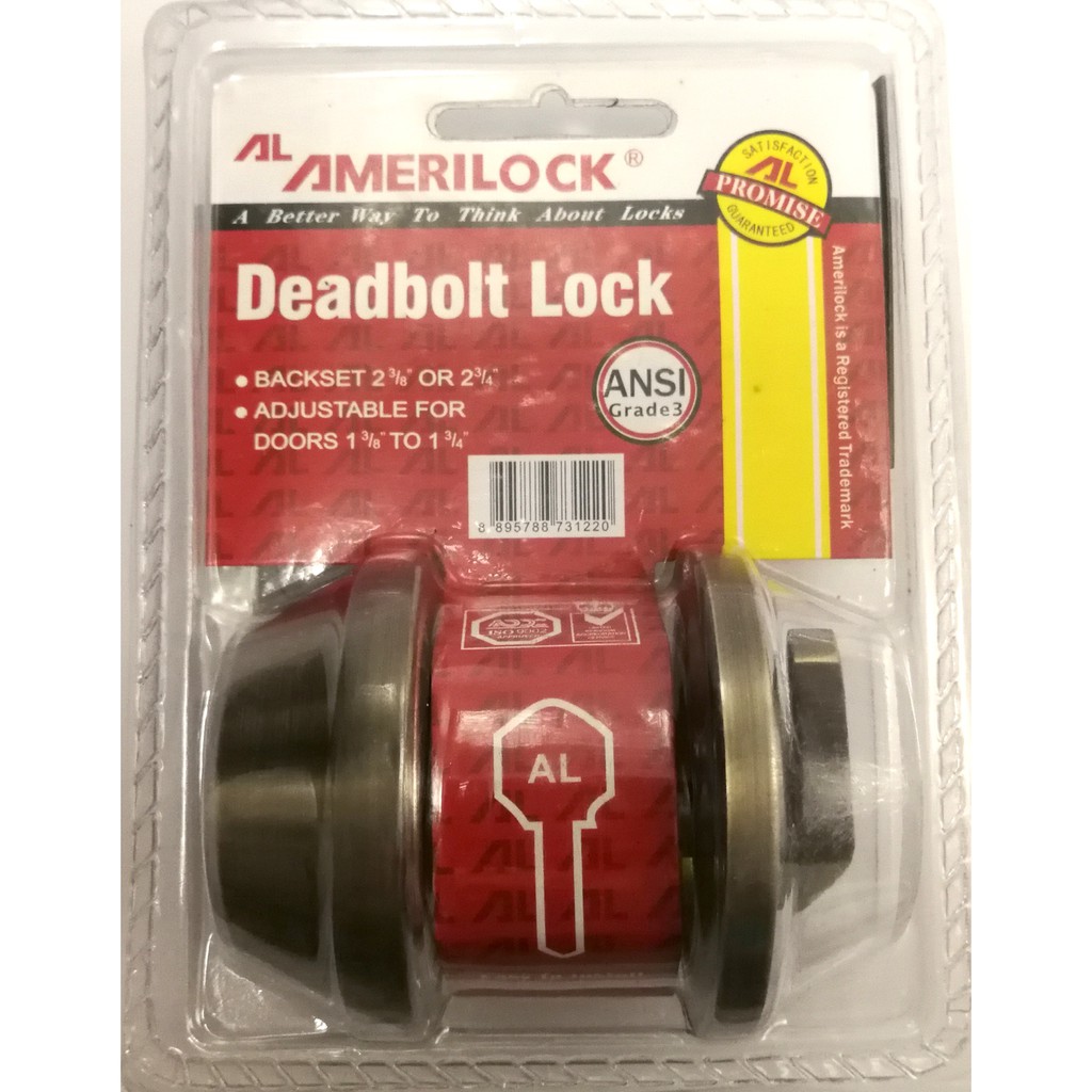 Amerilock Deadbolt Lock ALD 101 AB. Antique Brass | Shopee Philippines