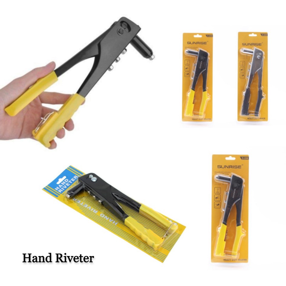 HEAVY DUTY HAND RIVETER YELLOW HANDLE | Shopee Philippines