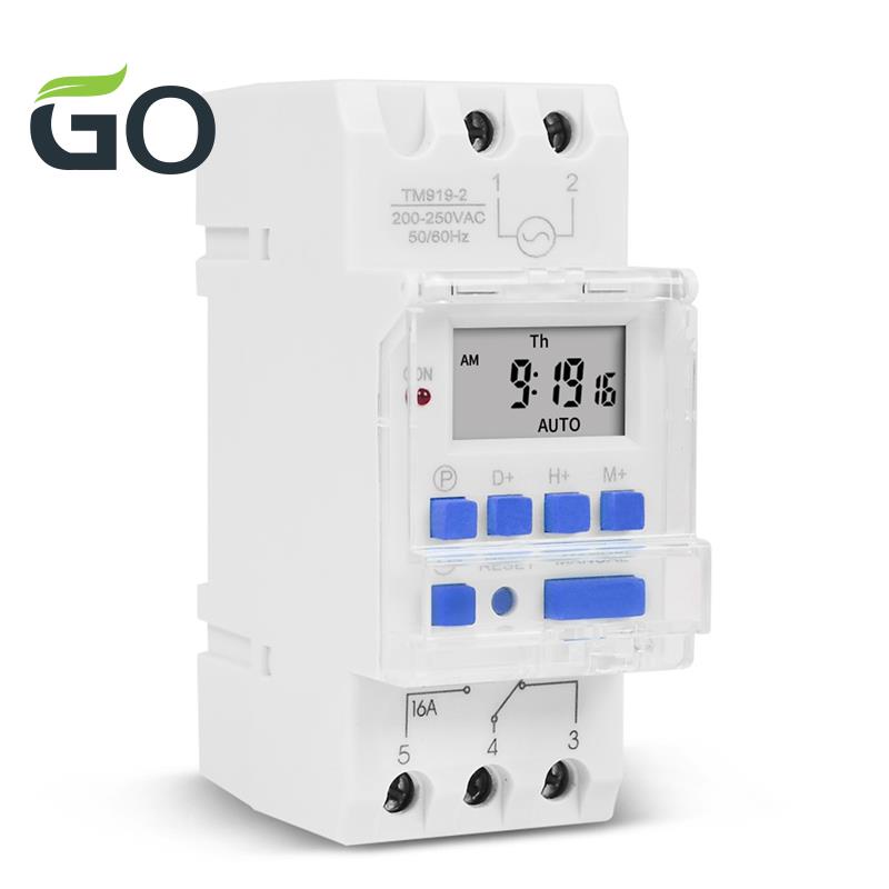 Sinotimer Tm919a 2 Programmable Digital Time Switch Relay Timer Control Ac 220v 16a Din Rail