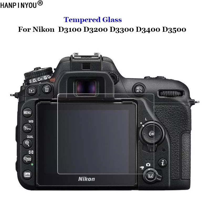 For Nikon D3100 D3200 D3300 D3400 D3500 D3600 Camera Tempered Glass 9H ...