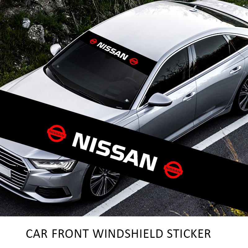 Front Rear Sunshade Windshield Vinyl Decal Car Sticker For Nissan ...