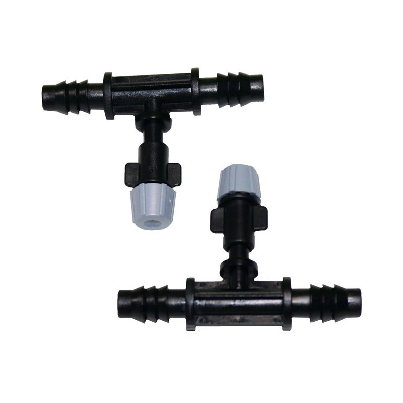 2 Pcs 3/8"Gray Atomizing sprayer with T-Joints Garden Watering ...