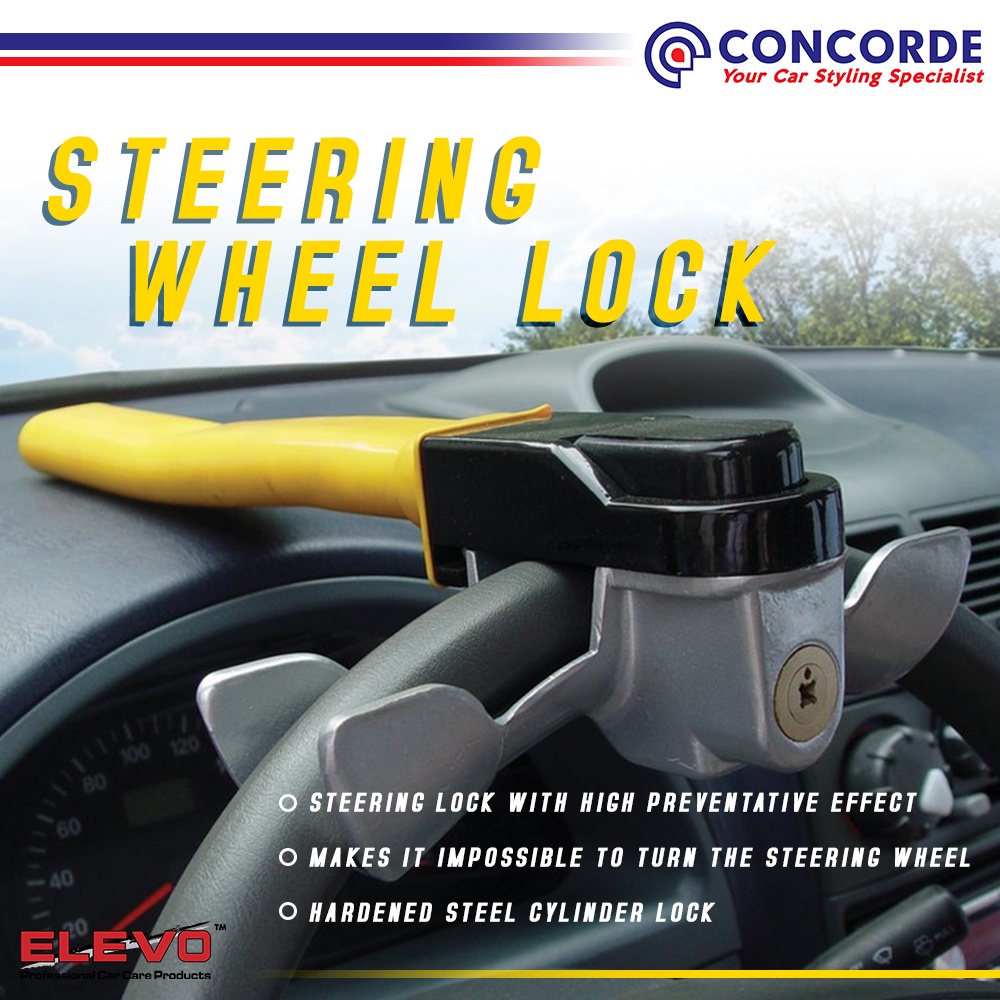 Concorde Elevo Steering Wheel Lock | Shopee Philippines