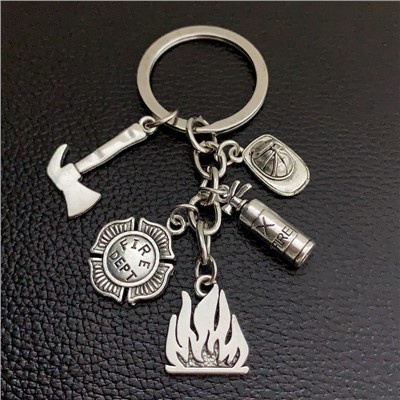 2023 New Fire Extinguisher and Flame Keychain/Firemen Gift/Firefighter ...