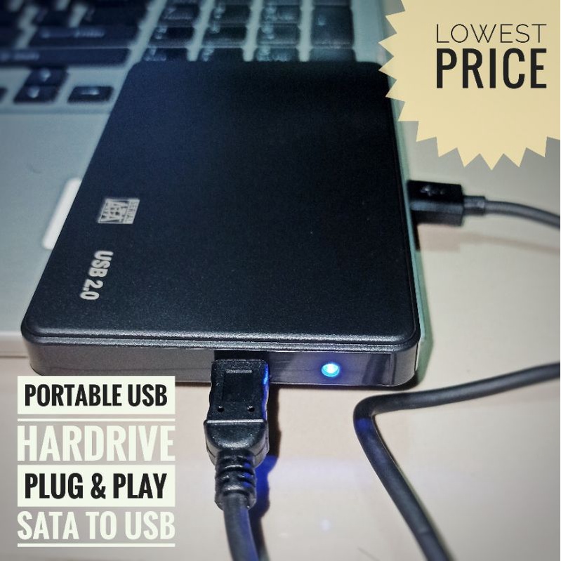 500gb USB 3.0 Hardrive Plug & Play with 2.5 hardisk inside | Shopee ...
