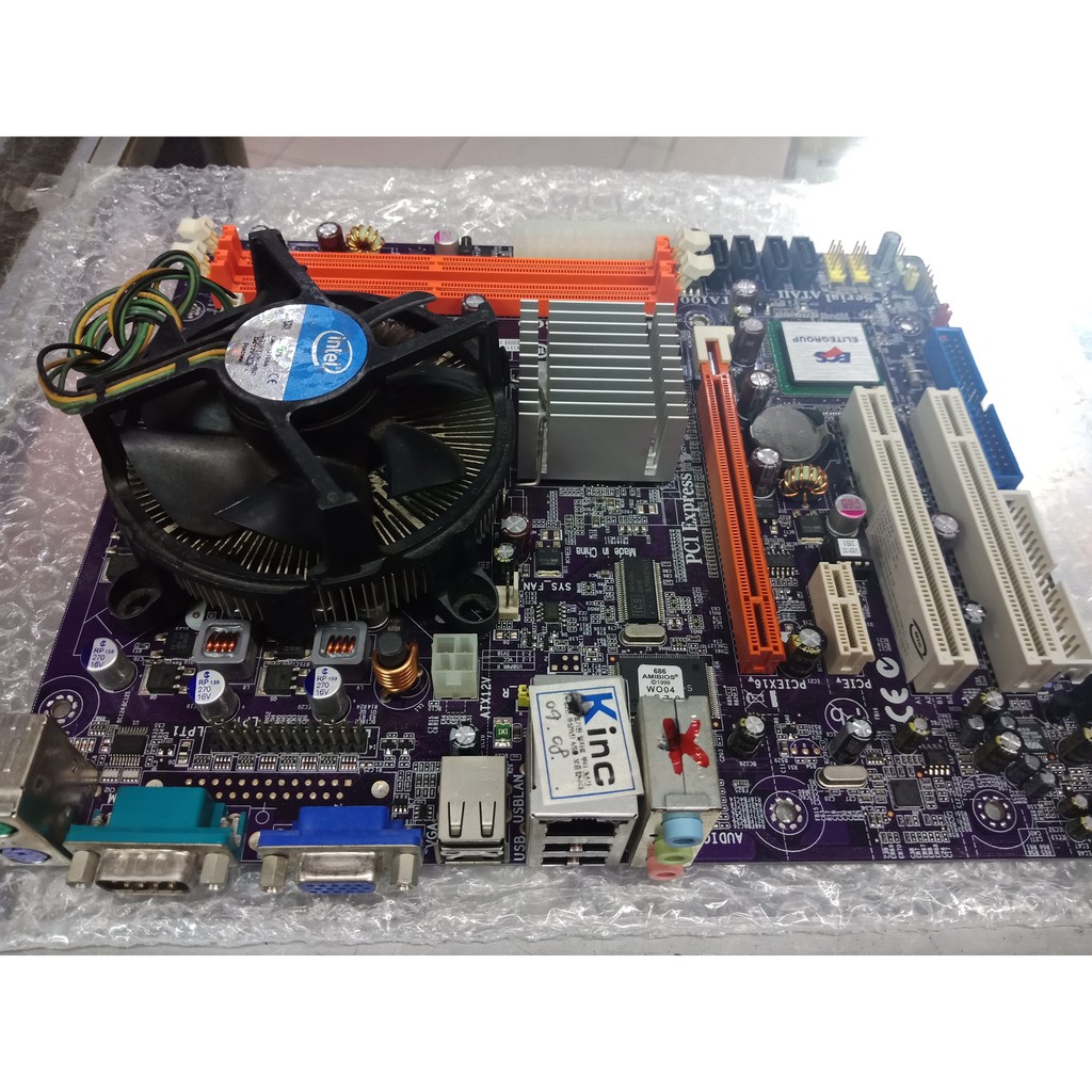 bundle intel core2duo e7500 2.9ghz + g41 motherboard + hsf | Shopee ...