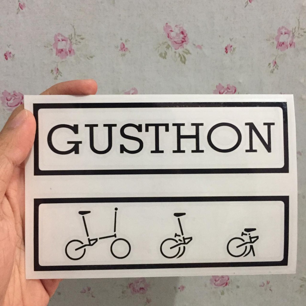 Cutting STICKER GUSTHON BIKE FRAME GUST FNHON TEXT LOGO | Shopee ...
