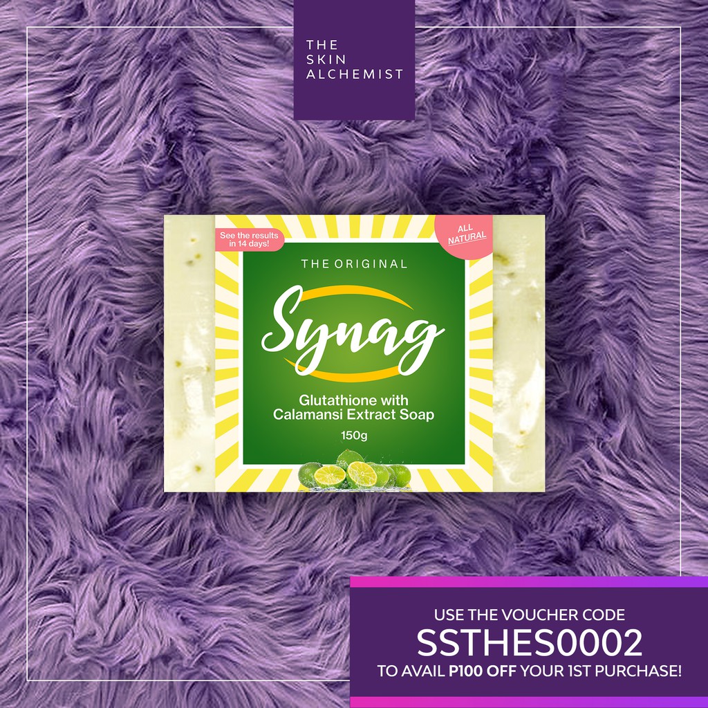 All Natural Synag Glutathione Soap With Calamansi Extract | Shopee ...