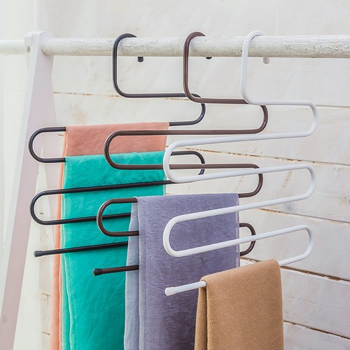 Smart 5-Storey Clothes Drying Hook Hanging Metal Z-Shaped Space Saving ...
