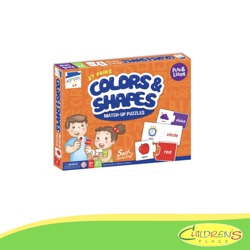 JOYTOY 27 Pairs Colors and Shapes Match-up Puzzles Games for Kids ...