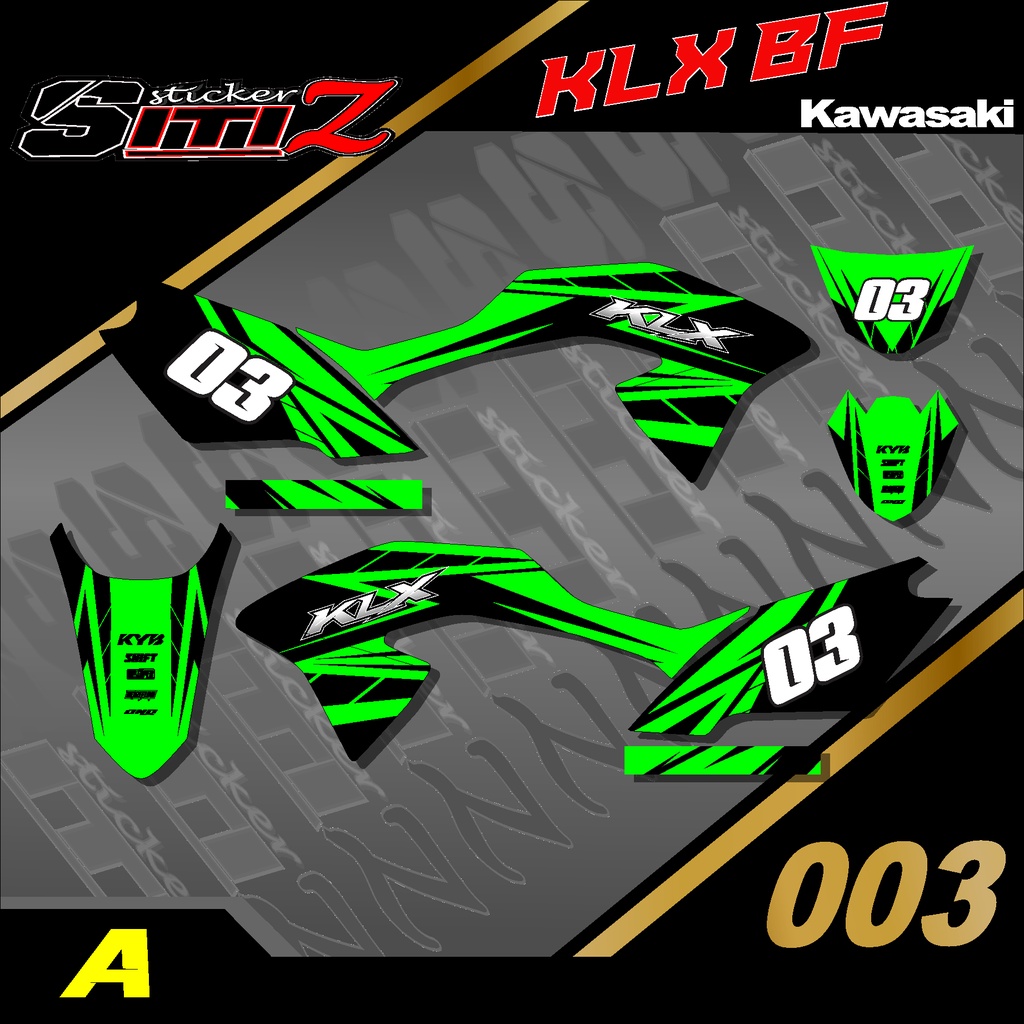 Latest STZ 003, KLX BF/G/SE Motorcycle Striping Sticker List Of Semi ...