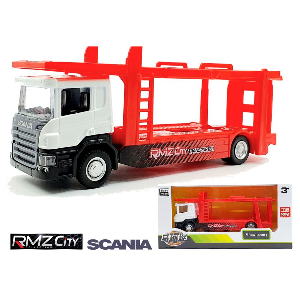 Scania Truck Car Carrier Trailer Transporter DieCast Model Toys for ...