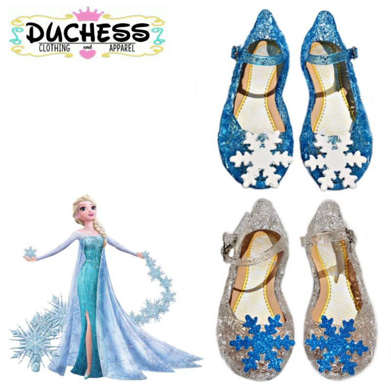 QUEEN ELSA Ice Queen Baby Kids Snowflake Jelly Shoes Frozen -themed ...