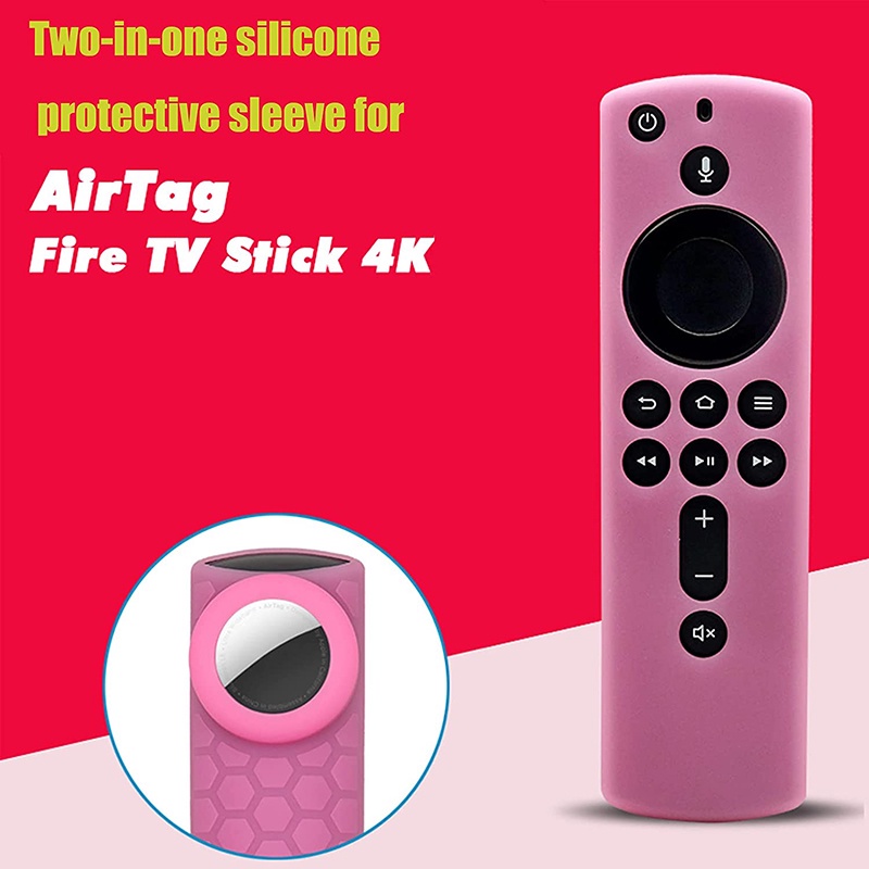 WALKIE [3 Pack ] Firestick Case with Airtag Holder, Silicone Remote ...