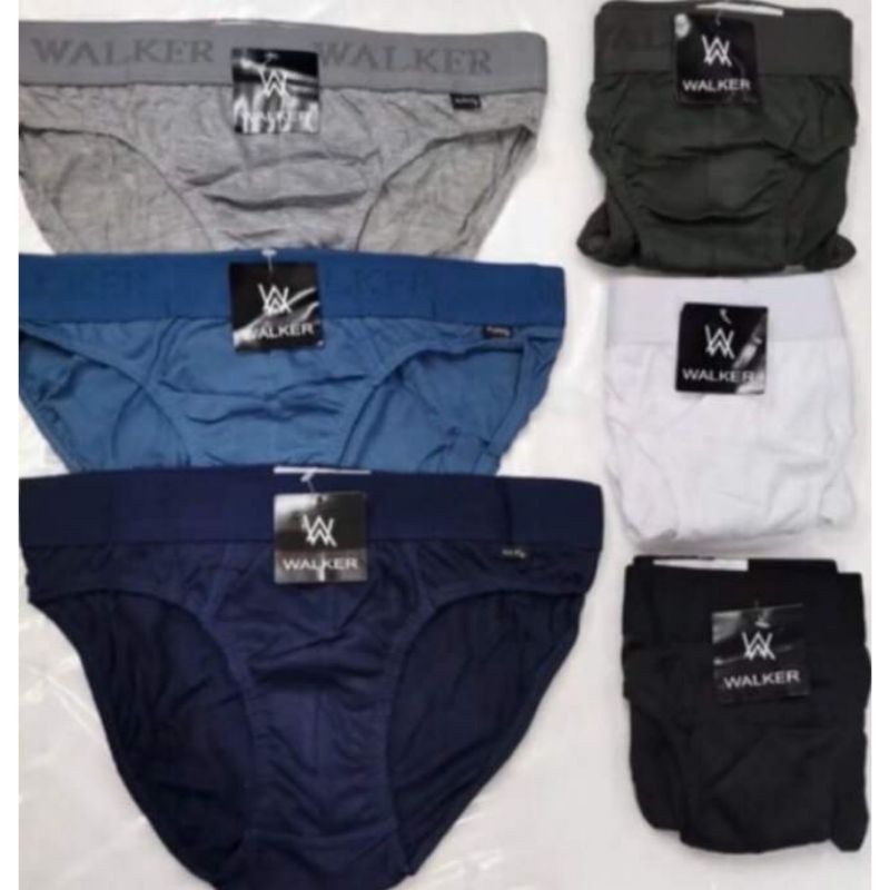 3 pieces Walker Brief Underwear for men's Adult (Sizes,S/M/L/XL) Cotton ...