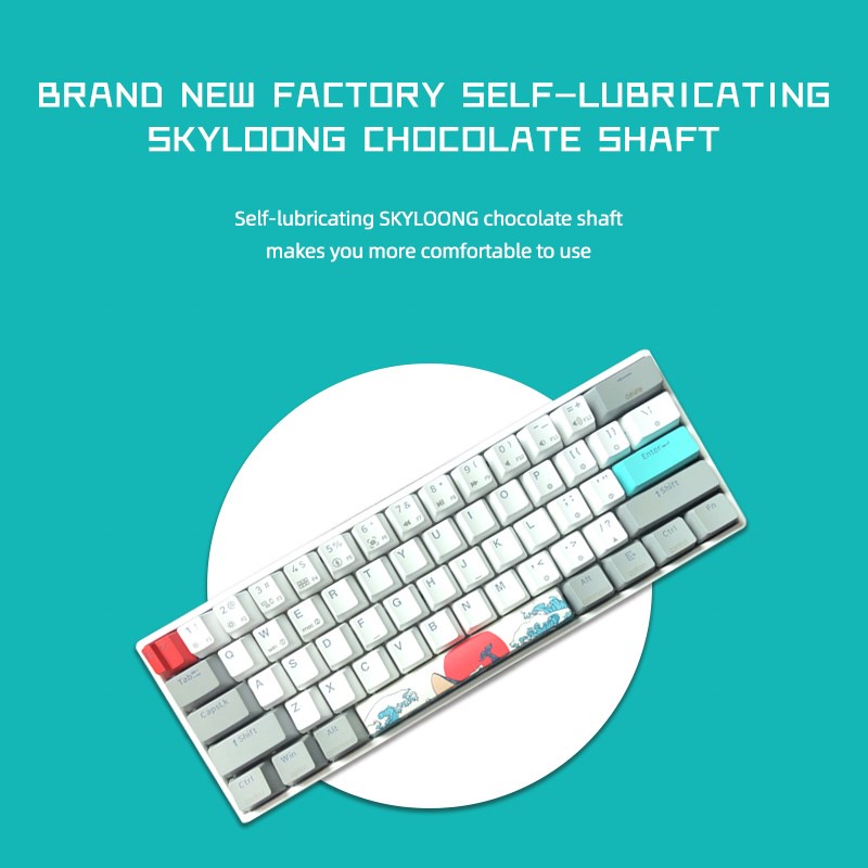 Skyloong Mechanical Keyboard 61 Keys USB Type C Bluetooth Wireless OEM ...