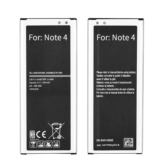 Battery For Galaxy NOTE4 N9100 N9109 EB-BN910BBE Original Battery Mobile phone | Shopee Philippines