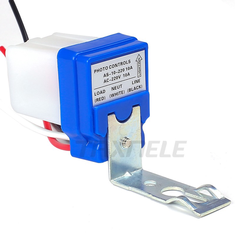 AS-10 220V 12V 10A Automatic On Off Photocell Street Light Switch ...